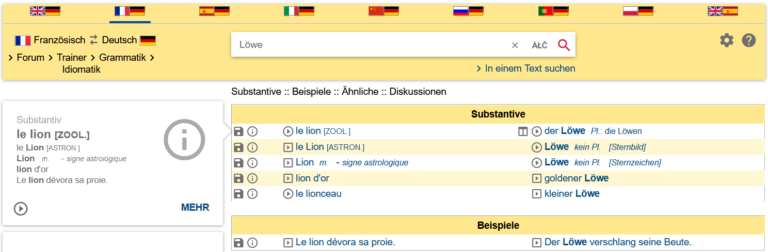 LEO – Wörterbuch – monProf.de